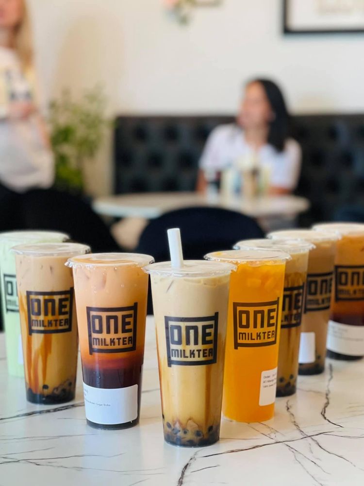 Roseville One Milk Tea's boba milk tea lineup